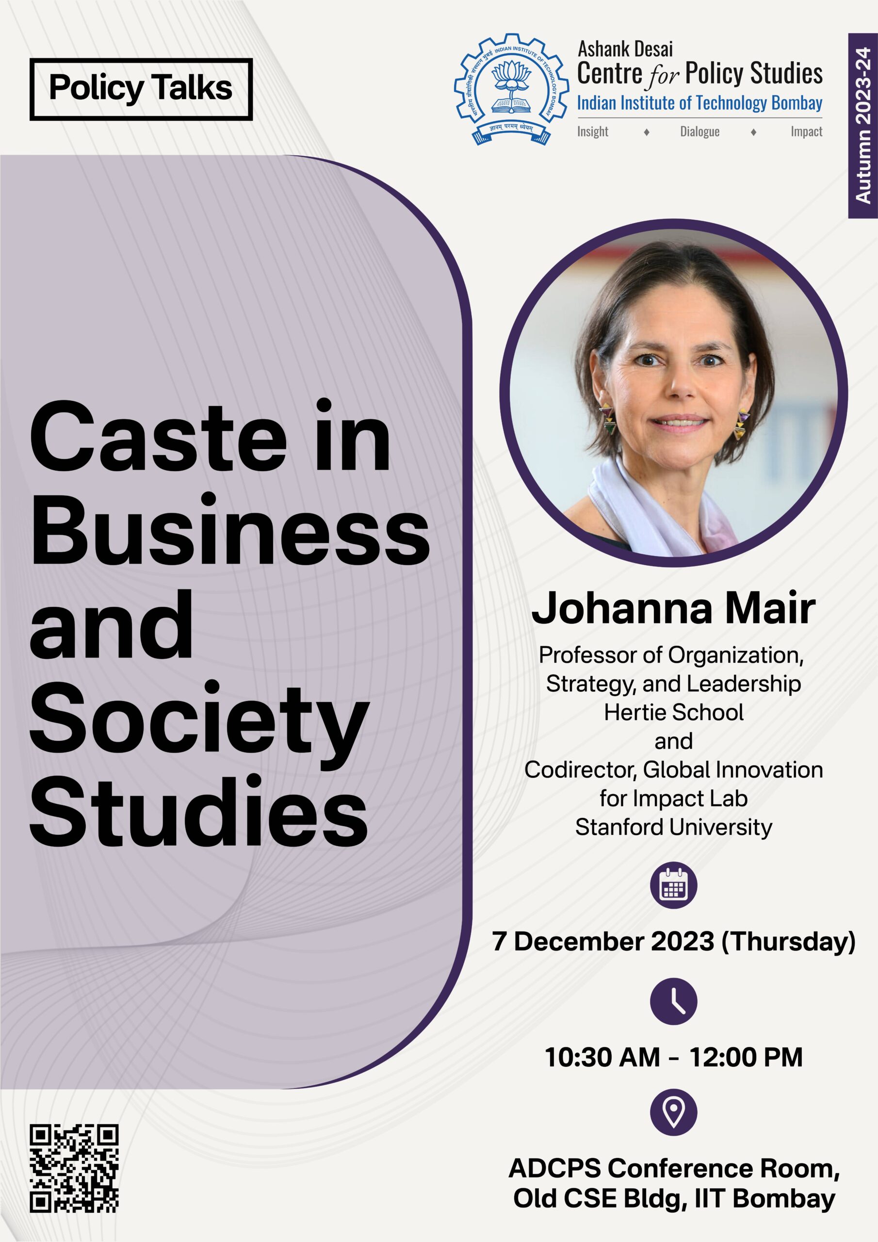 Caste in Business and Society Studies • Ashank Desai Centre for Policy ...